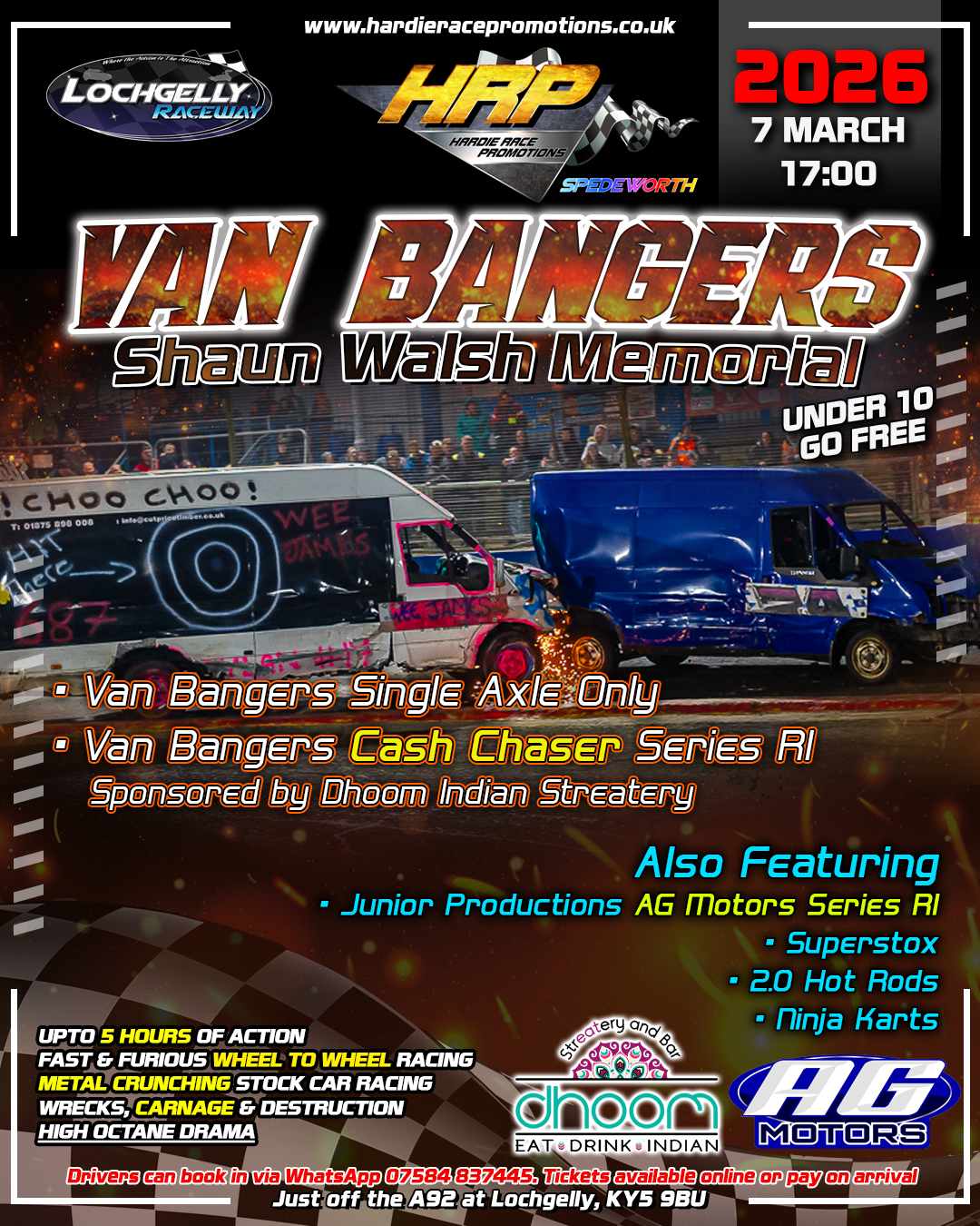 Hardie Race Promotions Stock Car & Banger racing at Lochgelly Raceway